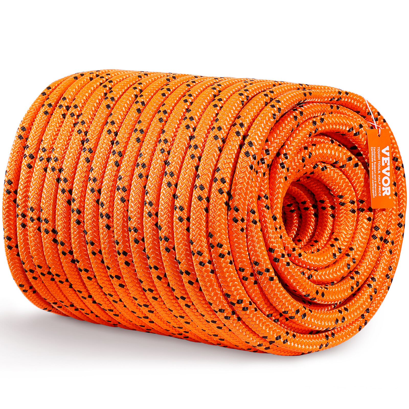 VEVOR Arborist Tree Climbing Rope Double Braid Polyester 3/4" x 220' 24 ...