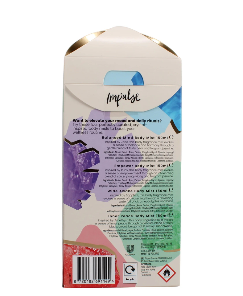 X 6 IMPULSE BODY FRAGRANCE 75ML SPRAY DEODORANT & GIFT SETS MIX | eBay UK