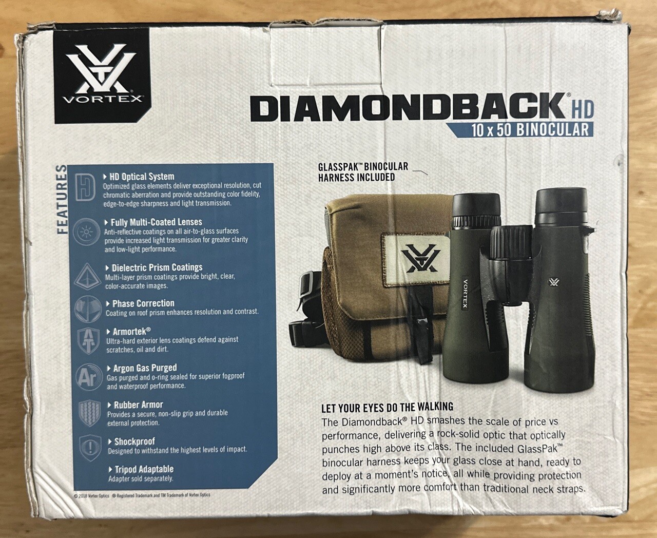 Vortex Diamondback HD 10x50 Binoculars - Green for sale online | eBay
