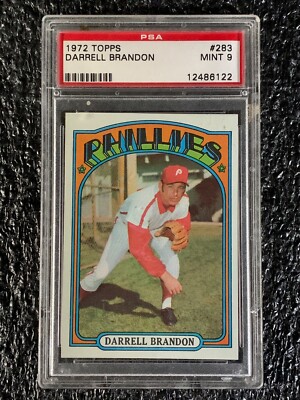 1972 Topps Baseball #283 Darrell Brandon PSA 9 | eBay