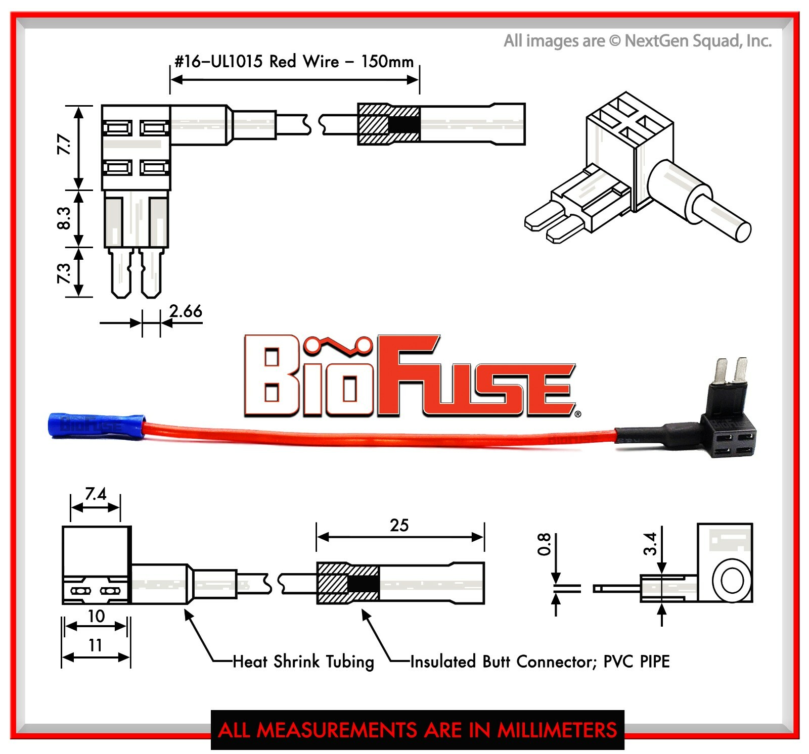 BioFuse® Micro2 Add Circuit Fuse Tap Adapter Set - 2 Holders - 14 Fuses ...