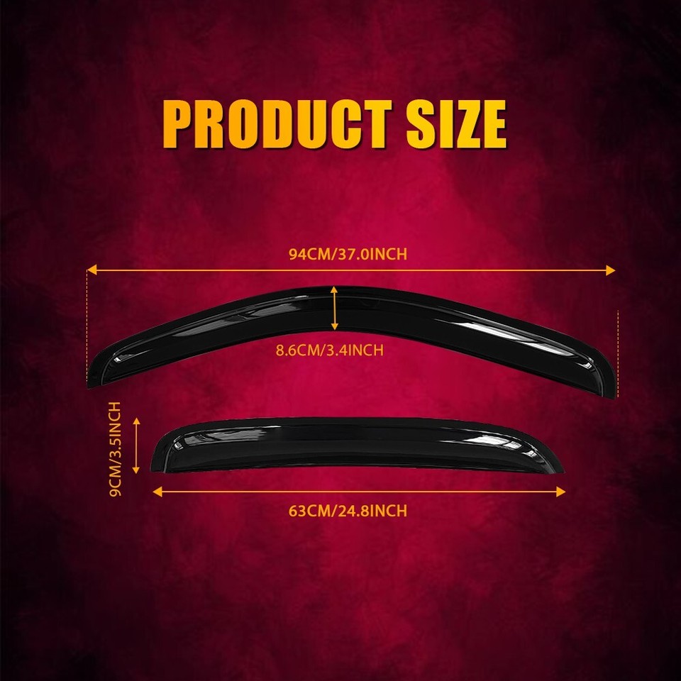 1999-2011 Ford Ranger Vent Visor Deflector Window Rain Guard Shade 4PCS ...