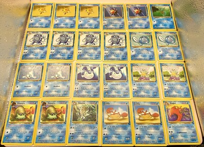 Pokémon Bulk Set (33) Cards / Water-type Set - English & Japanese - LP ...