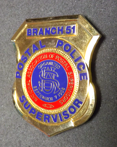 Postal Police Supervisor NAPS Branch 51 Lapel Pin Badge National ...