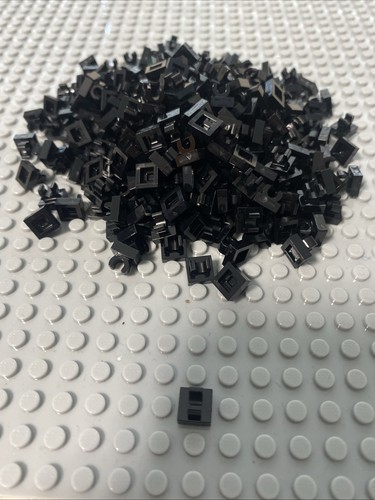 LEGO Parts - Black Tile, Modified 1 x 1 with Open O Clip - No 15712 QTY ...