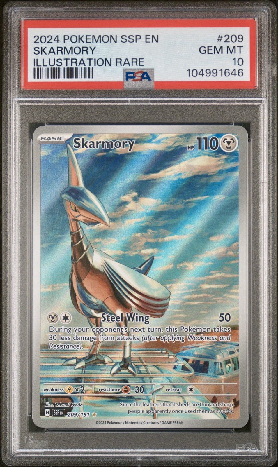 Skarmory 2024 Scarlet & Violet: Surging Sparks #209/191 Illustration ...