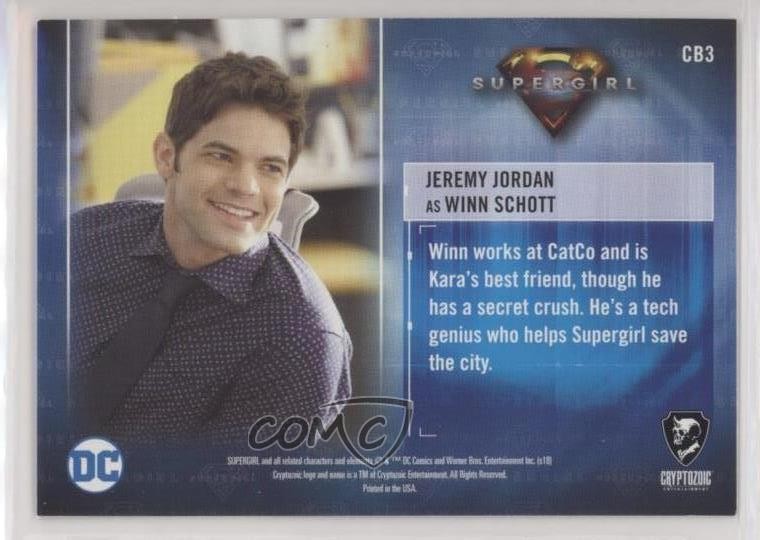 2018 Supergirl Characters Rainbow Foil Jeremy Jordan as Winn Schott # ...