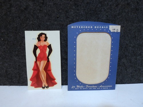 VINTAGE MINT IN PACKAGE PIN-UP GIRL 1940-1950s MEYERCORD Chicago Decals ...