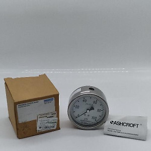 NEW Ashcroft EN 837-1 Pressure Gauge 0 - 100 Psi | eBay