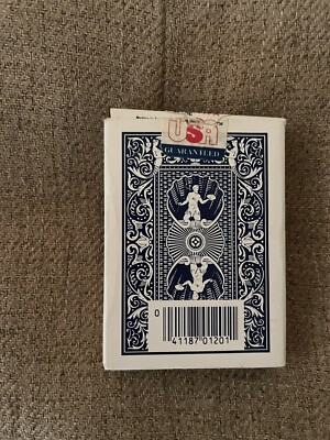 Vintage Hoyle Playing Cards Poker, Blue & White, Used Full Deck | eBay