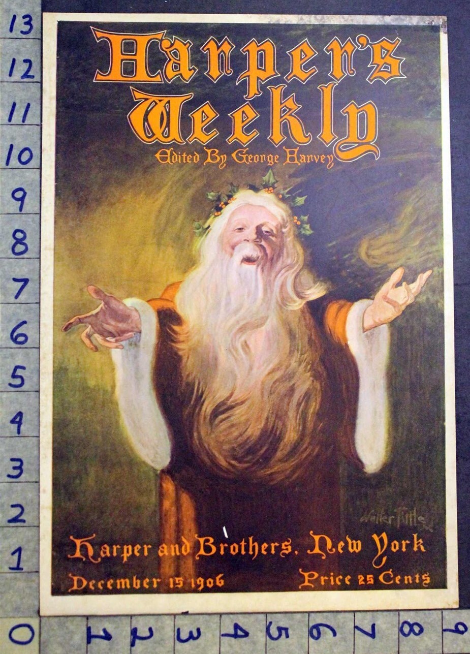 1906 CHRISTMAS SANTA CLAUS WALTER ERNEST TITTLE HOLIDAY ARTIST COVER ...