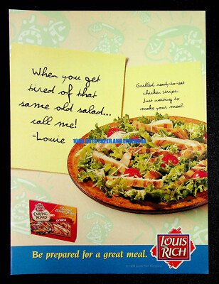 Louis Rich Grilled Chicken Breast 1999 Trade Print Magazine Ad Poster ...