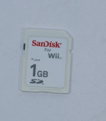 OEM SanDisk SD Card 1GB for NINTENDO Wii CONSOLE Genuine Authentic DATA ...