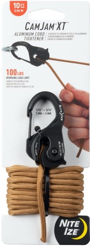 Nite Ize CamJam XT Aluminum Cord Tightener w/ 10' Paracord - Coyote ...