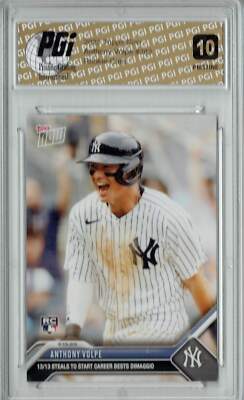 Anthony Volpe 2023 Topps Now #283 PRISTINE Rookie Card PGI 10 | eBay