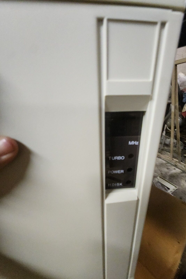 Vintage Retro PC Case Beige Computer Case AT Retro Tower White Wheels ...