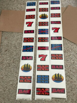 IGT Slot Machine S-Plus / S2000 "SAILING SHIPS" Reel Strips, 3 Strip ...