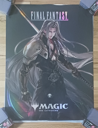 MAGIC THE GATHERING FINAL FANTASY COMPLETE SET (5) FOIL PROMO POSTERS ...