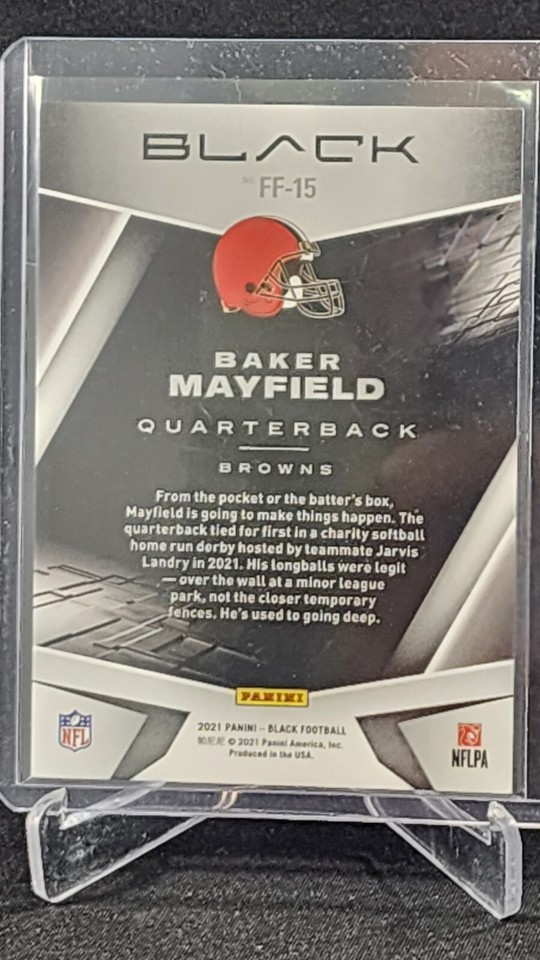 Baker Mayfield 2021 Panini Black Forcefield Case Hit SSP Tampa Bay ...