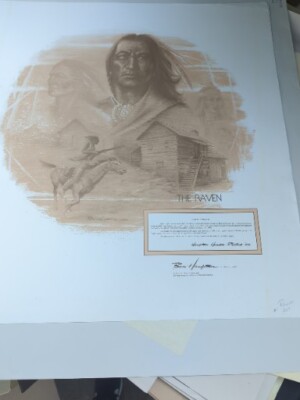 The Raven Print By Ben Hampton 22-24 Rare Signed And Numbered 1175/1500 ...