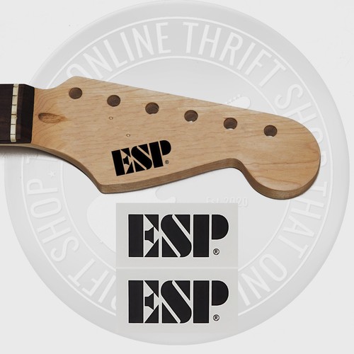 ESP Waterslide Guitar Neck Headstock Decals (Set of 2) | eBay