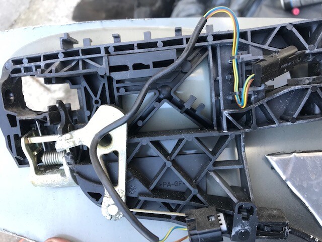 Left REAR door handle keyless go S CL class Mercedes Benz OEM ...