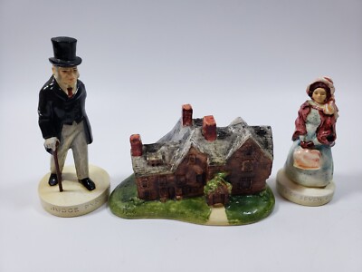 Set of 3 Sebastian Miniatures House of Seven Gables, Phoebe, Judge ...