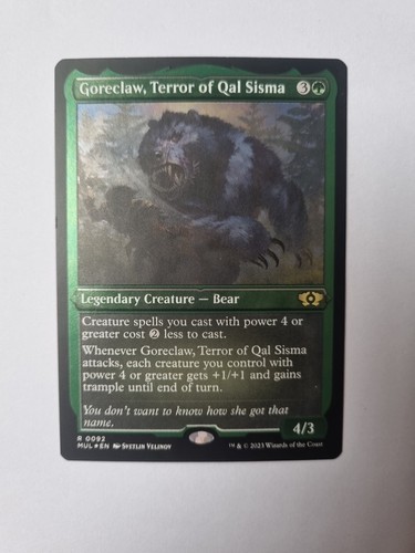 Goreclaw, Terror of Qal Sisma (Foil Etched) March of the Machine ...