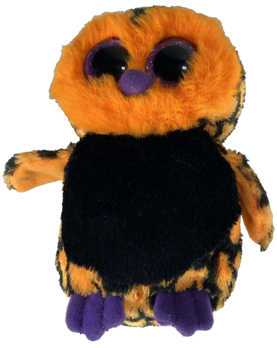 Ty HAUNT Halloween Owl Beanie Boo 6" 2013 Has No Hang Tag Colors Black ...
