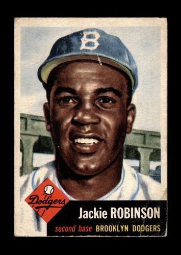 1953 Topps Set-Break # 1 Jackie Robinson LOW GRADE (crease) *GMCARDS ...