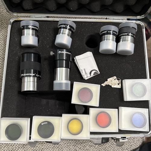Celestron 1.25” Eyepiece and Filter Accessory Kit 14 Pieces and Case No ...