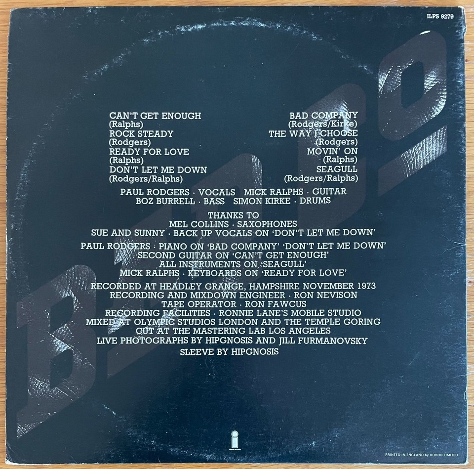 BAD COMPANY - BAD & CO 1st UK Press A1/B1 Island 1974 LP EX | eBay UK