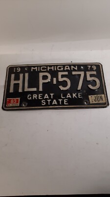 1979 Michigan MI License Plate Tag HLP-575 | eBay