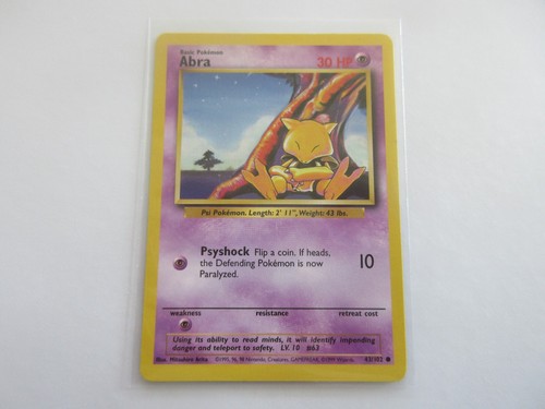 Abra Base Set Pokemon Card LP | eBay