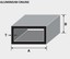 ALUMINIUM RECTANGULAR BOX SECTION 30mm 35mm 40mm 50mm 60mm 120mm 200mm ...