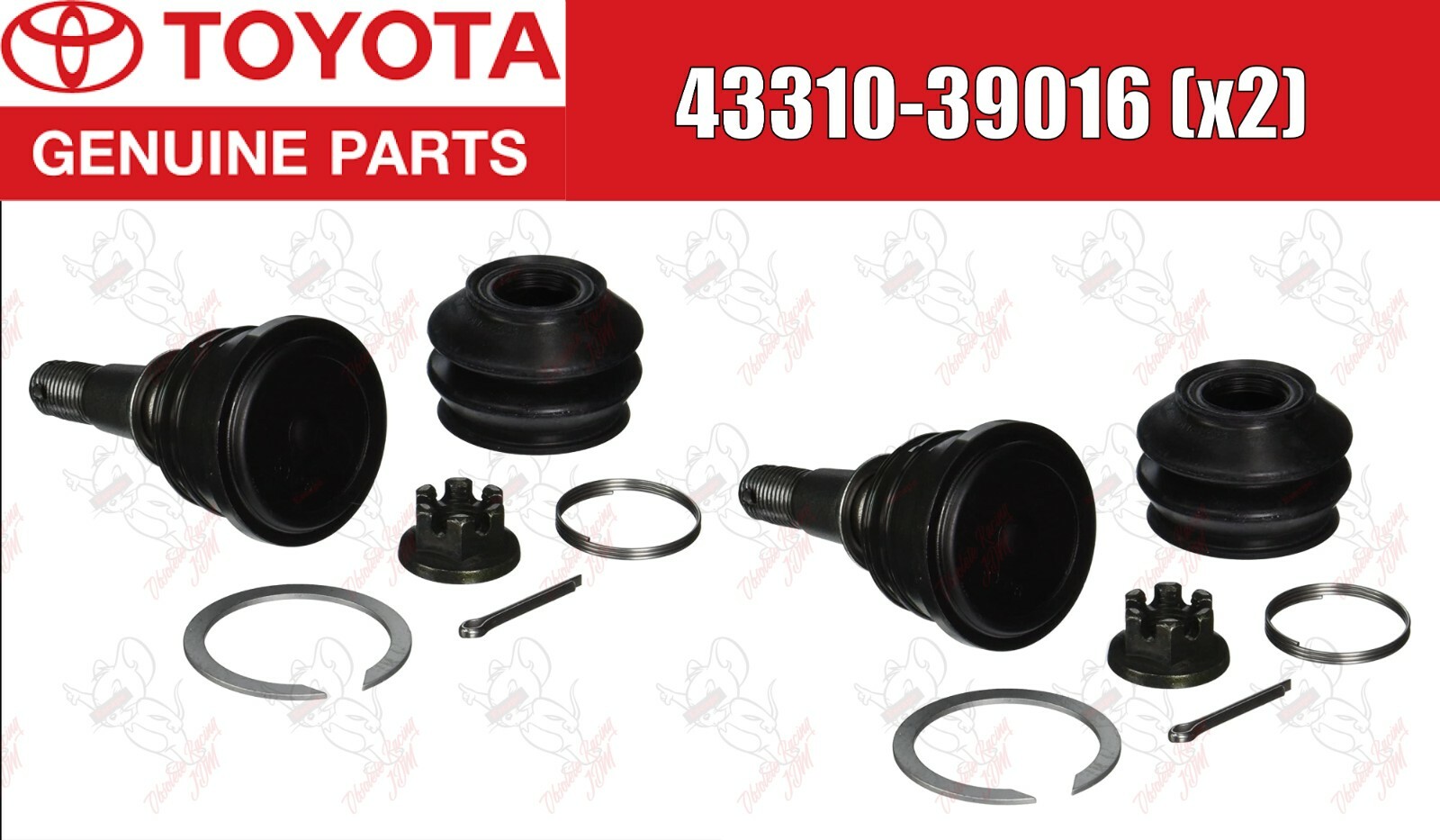 Toyota Genuine 4RUNNER TACOMA Front Upper Ball Joint Assy RH & LH Set ...