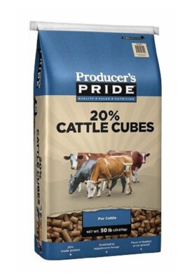 Producer's Pride 63852 Livestock Products 50 lbs. 20% Protein Cattle ...