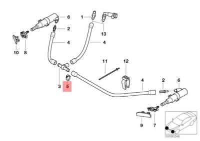 Genuine Fuel Hose Clamp x5 pcs BMW Alpina M3 M5 X3 X5 Z3 Roadster ...