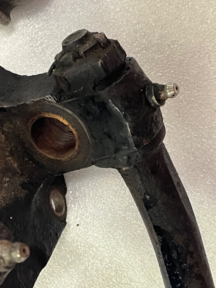 Ford Model A PASS'S Front Wheel Spindle Steering Arm & Spindle Bolt Old ...
