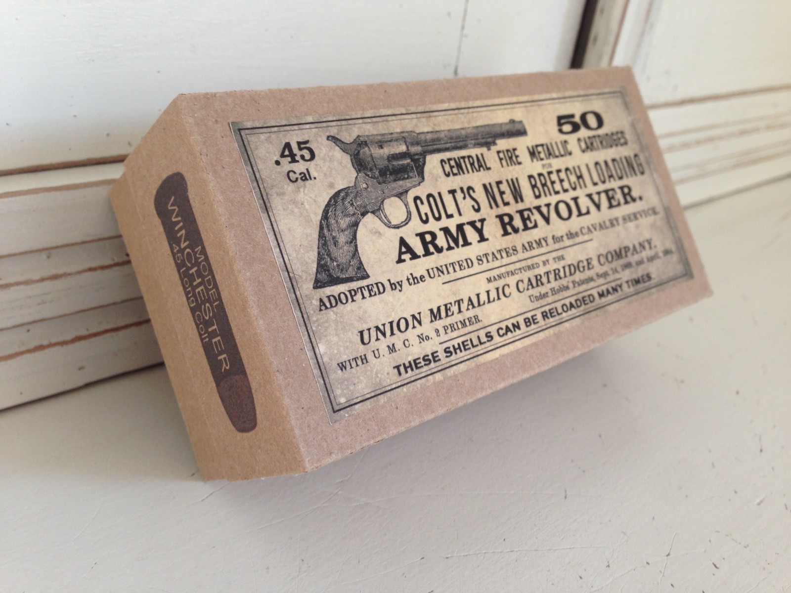 DECO 45 Long Colt Army Revolver Ammo box cartridges Old West Western | eBay