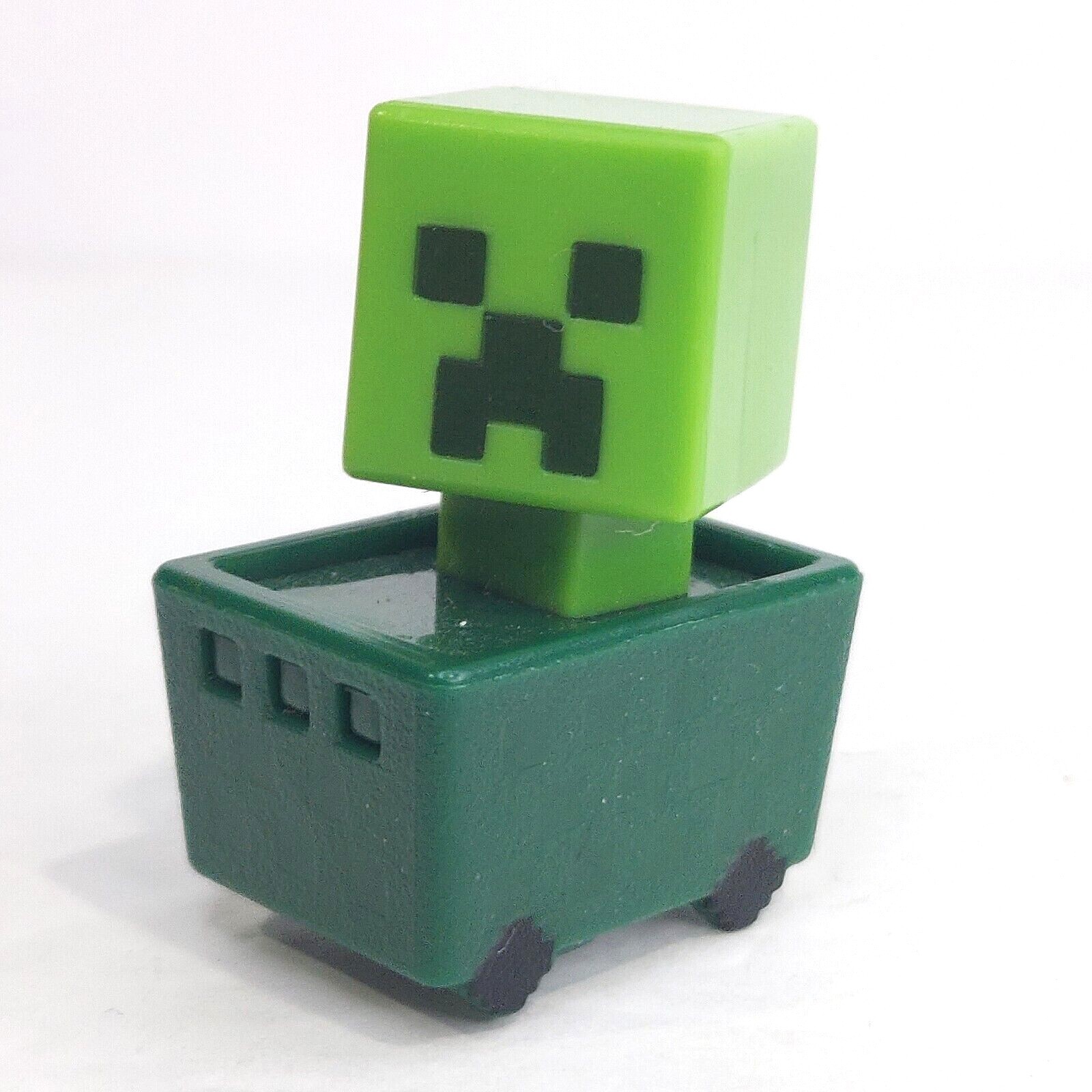 Minecraft Mini-Figures Series 7 1" Creeper in Rolling Minecart Figure ...