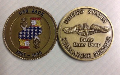USS Jack SSN 605 Submarine Challenge Coin USN Navy Sub | eBay