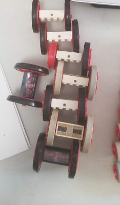 Lego 8-piece Vintage tires & wheels & base brick | eBay