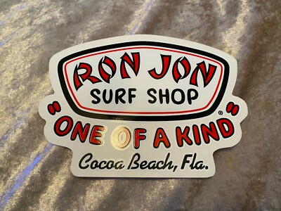 RON JON SURF SHOP STICKER DECAL COCOA BEACH FLORIDA | eBay