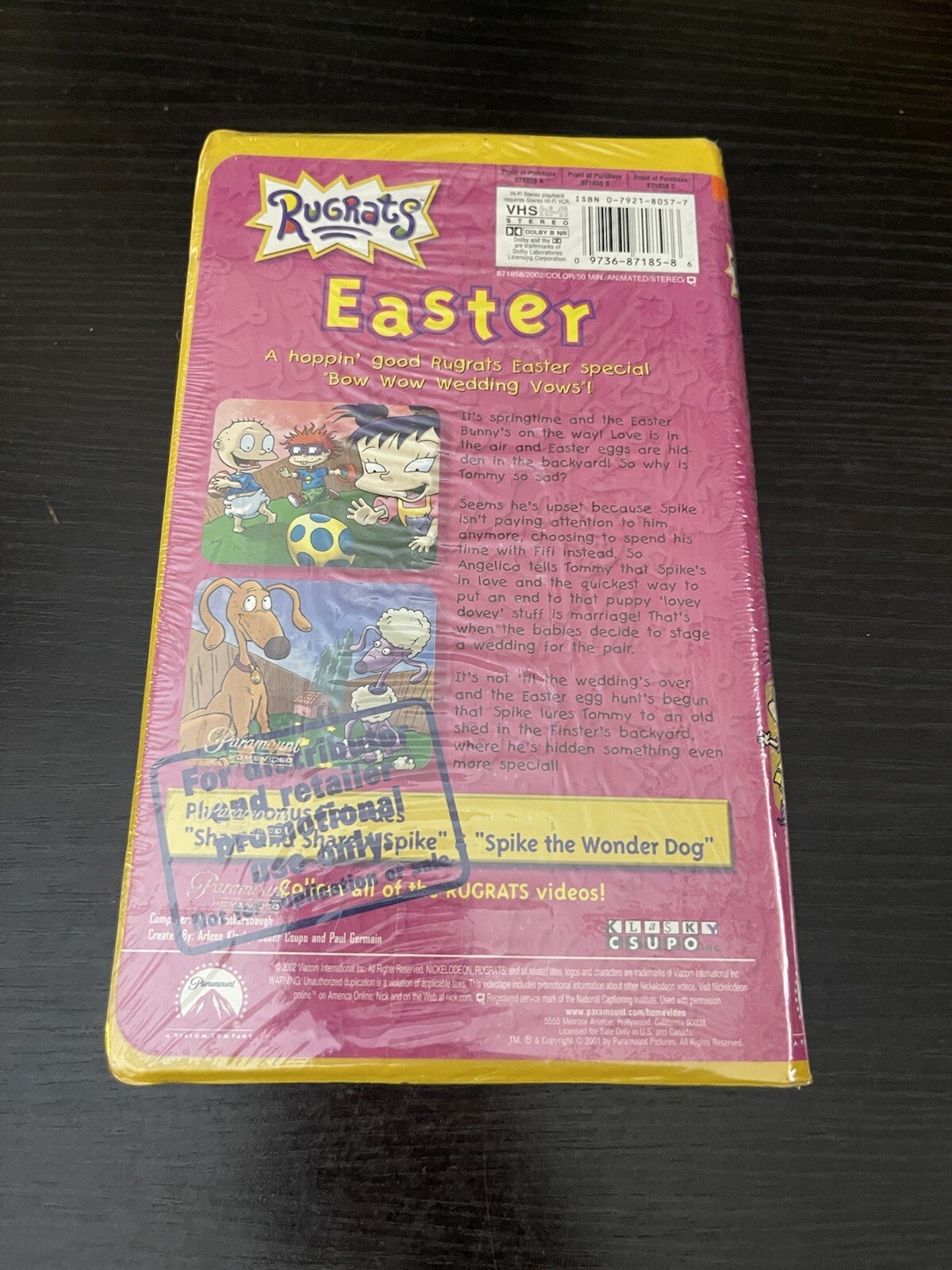Rugrats Easter 2002 VHS Clamshell Sealed Screener Promo Paramount ...