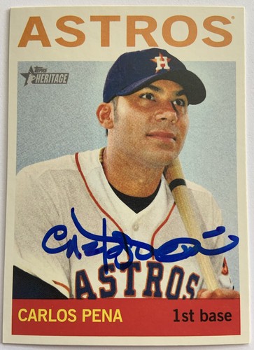 Carlos Pena Houston Astros Signed Autographed 2013 Topps Heritage Card ...