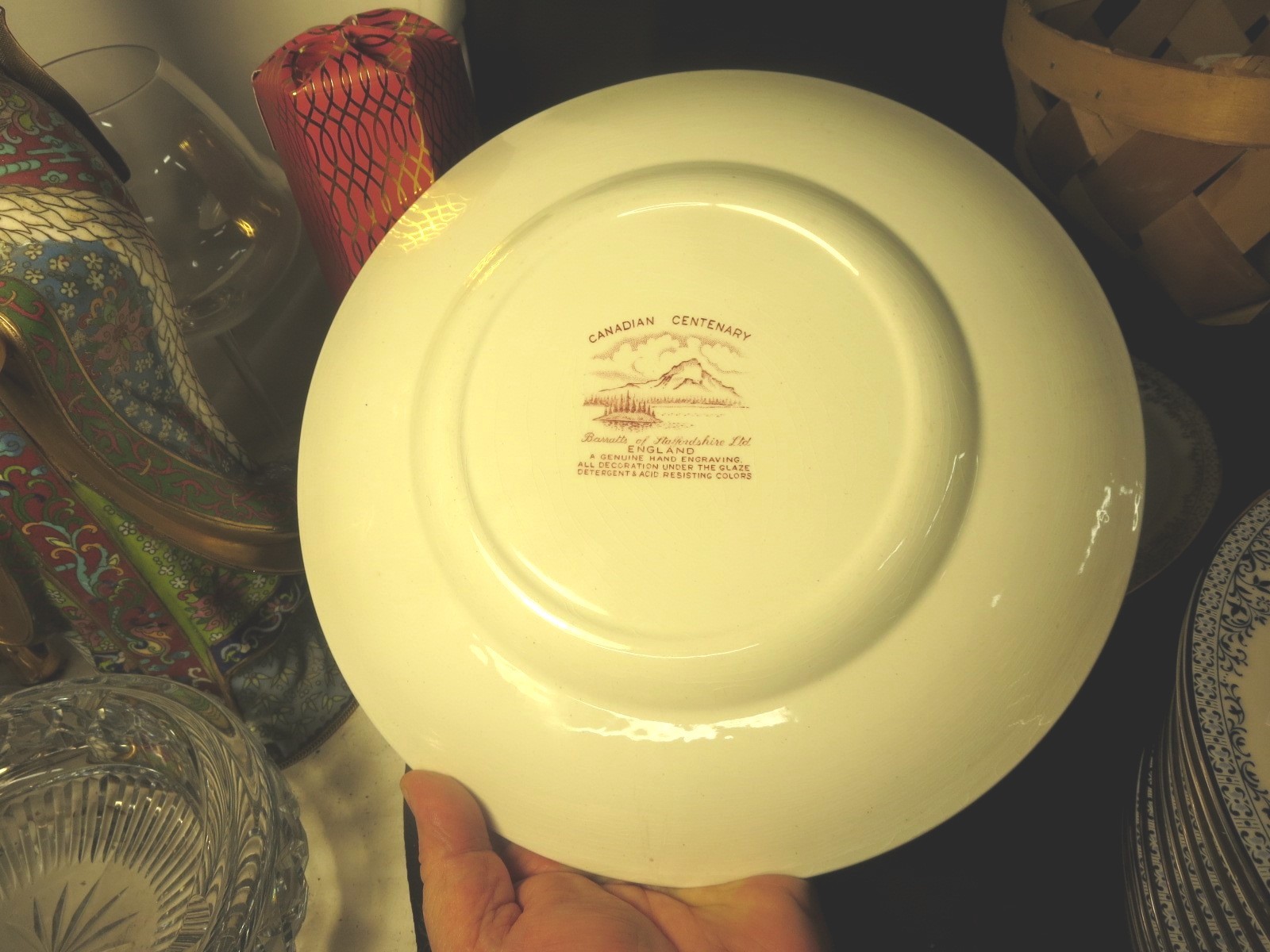 Vintage 11" Canada Centenary Plate 1867-1967 Barratts of Staffordshire ...