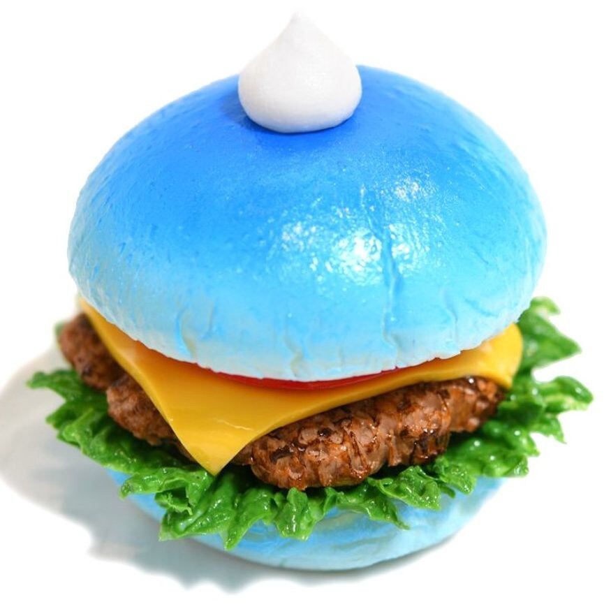 Display Food sample Fake Food Blue Cheese Burger JPN Craftsmen Make ...