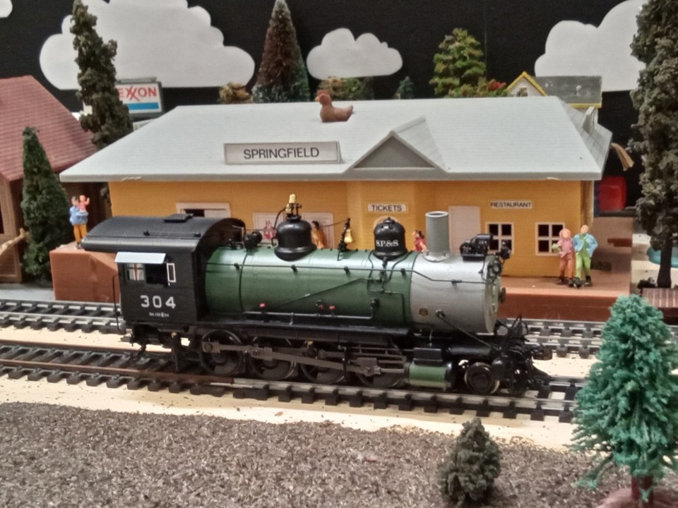 North Bank Line Brass HO Scale SP&S Class N-4 2-8-0 Steam Locomotive ...