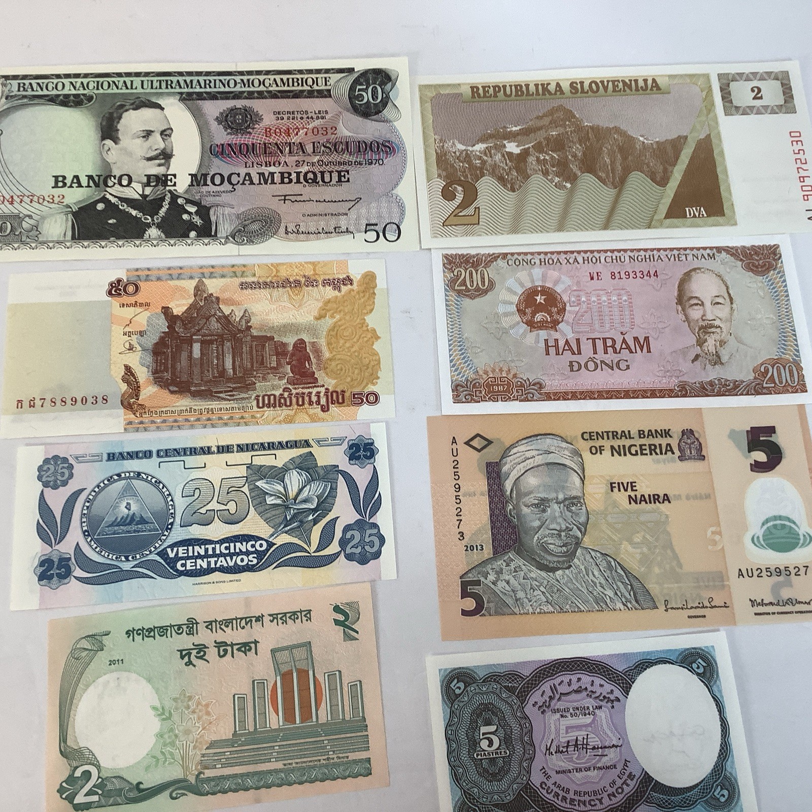 50+ Notes Lot of Old Foreign Banknotes World Paper Money Currency ...